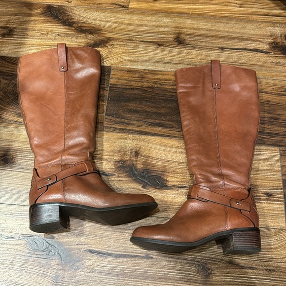 Franco Fortini | Shoes | Franco Fortini Brown Leather Kneehigh Boots 75 ...